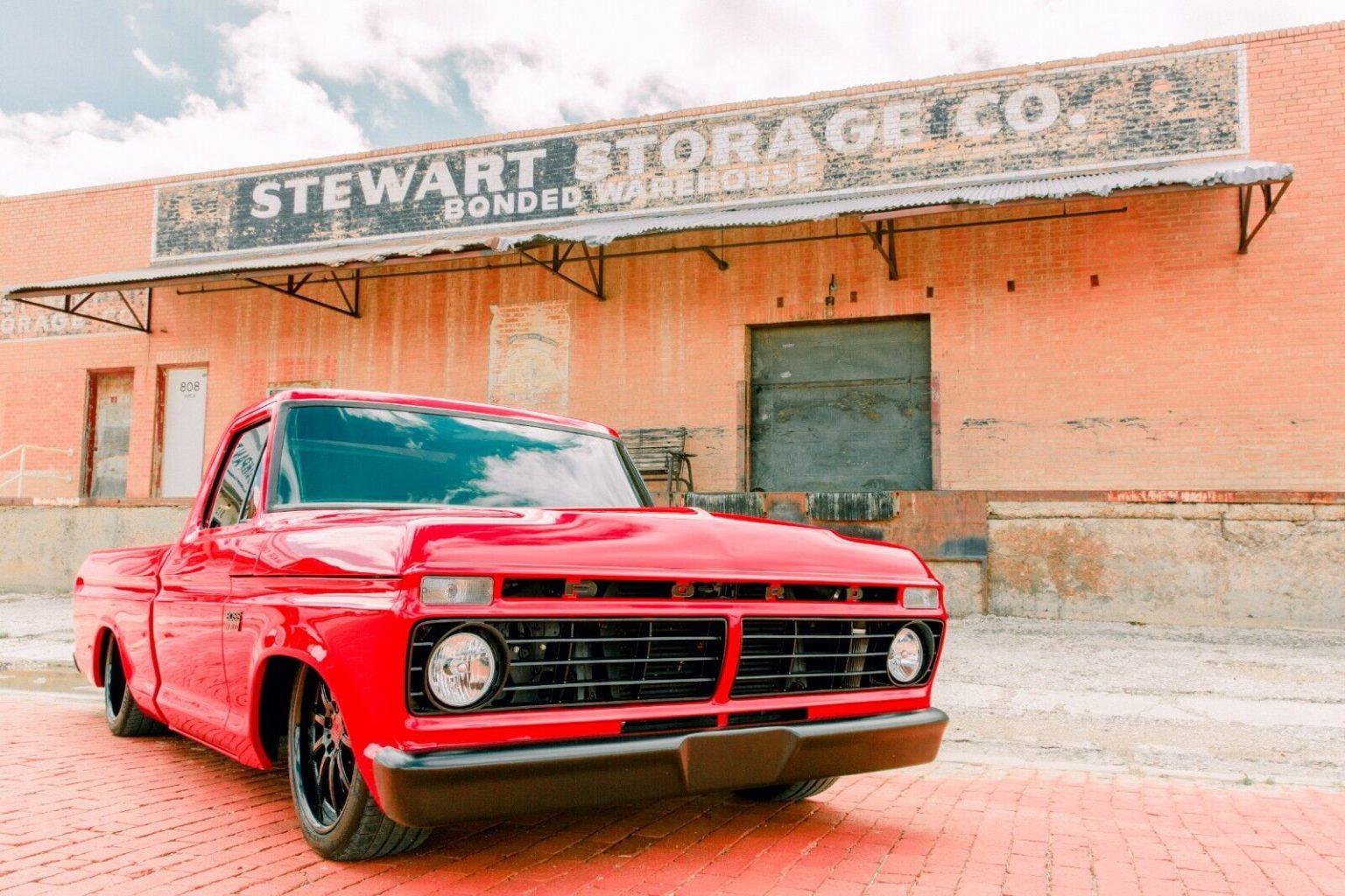 1973 Ford F-100 Custom pickup [supercharged Coyote 5.0L engine!] for sale